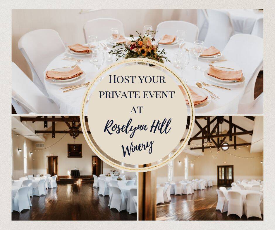 Private Events | Roselynn Hill Winery